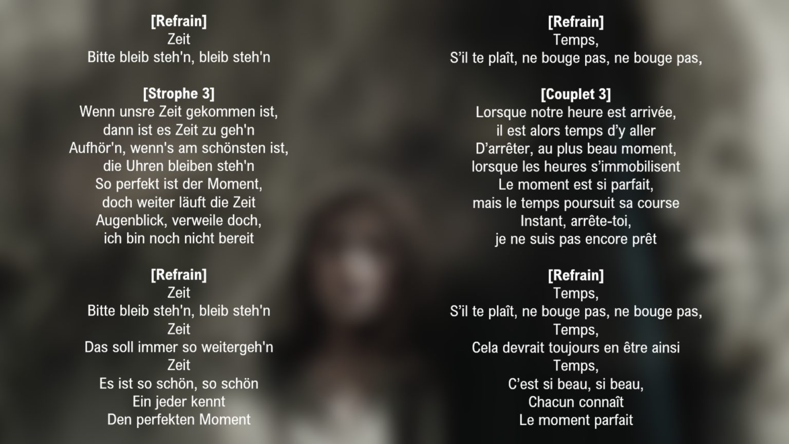 Zeit - Rammstein - Traduction française - Elisabeth L. Guillerm Traductions